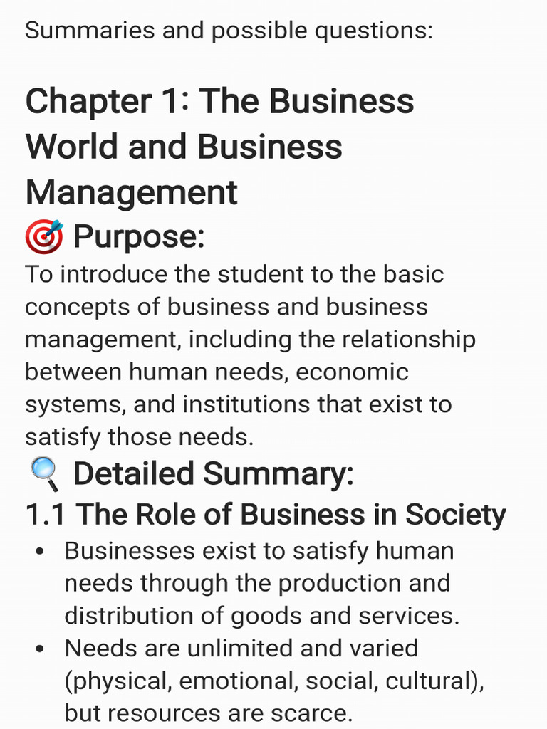 Business Chapter 1 To 10 - 250611 - 010514 | PDF