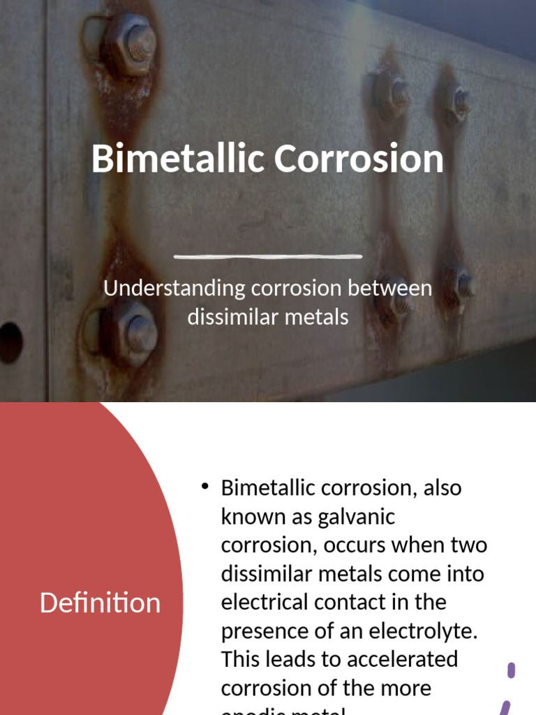Bimetallic Corrosion Presentation | PDF
