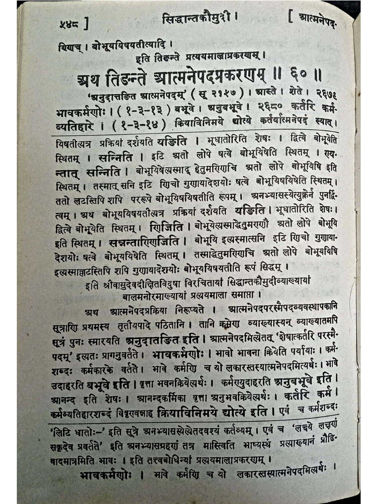 Atmanepada Parasmaipade | PDF