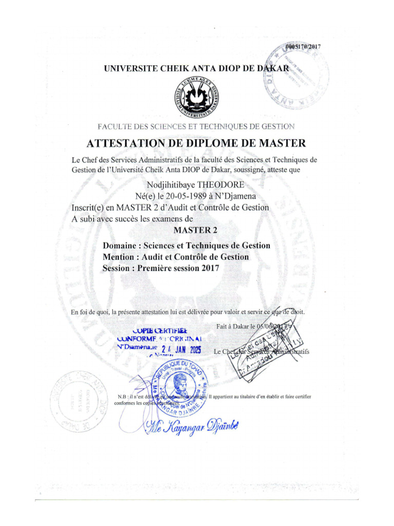 Master Ucad 2025 | PDF