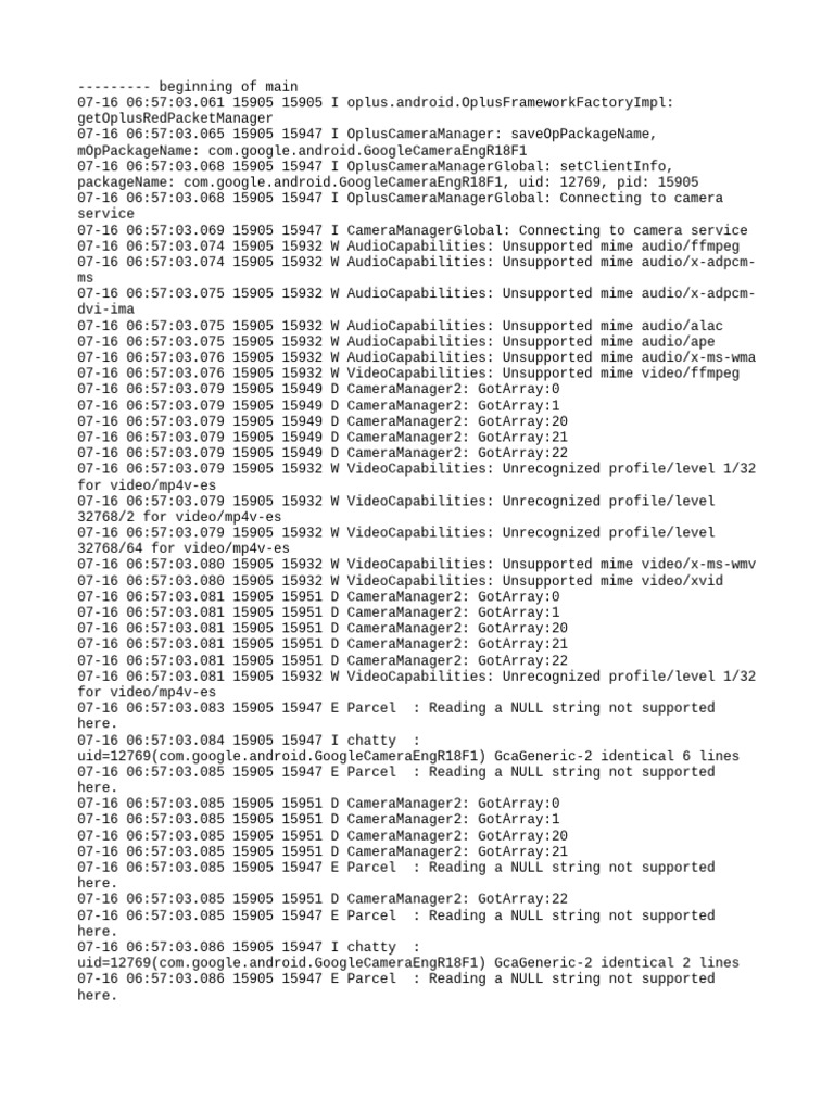 Log Cat 1752629223005 | PDF | Computing | Computer Programming