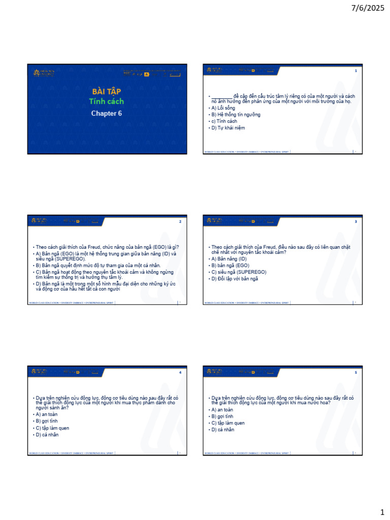 HSU - CB - Bai Tap 6 7 8 | PDF