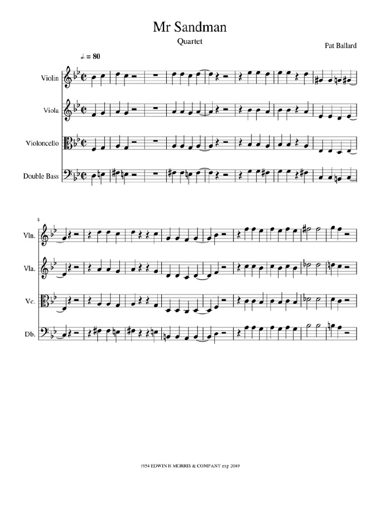 Pat Ballard - MR Sandman | PDF