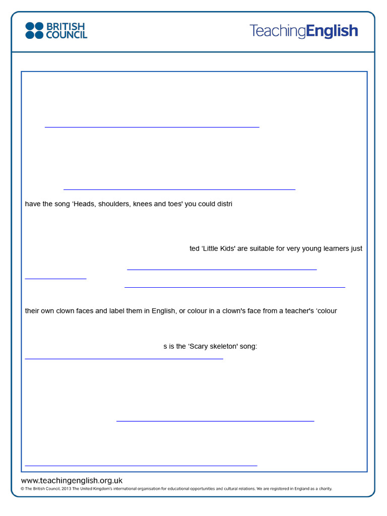 Teaching Kids Resource - The Human Body | PDF | Vocabulary | Worksheet