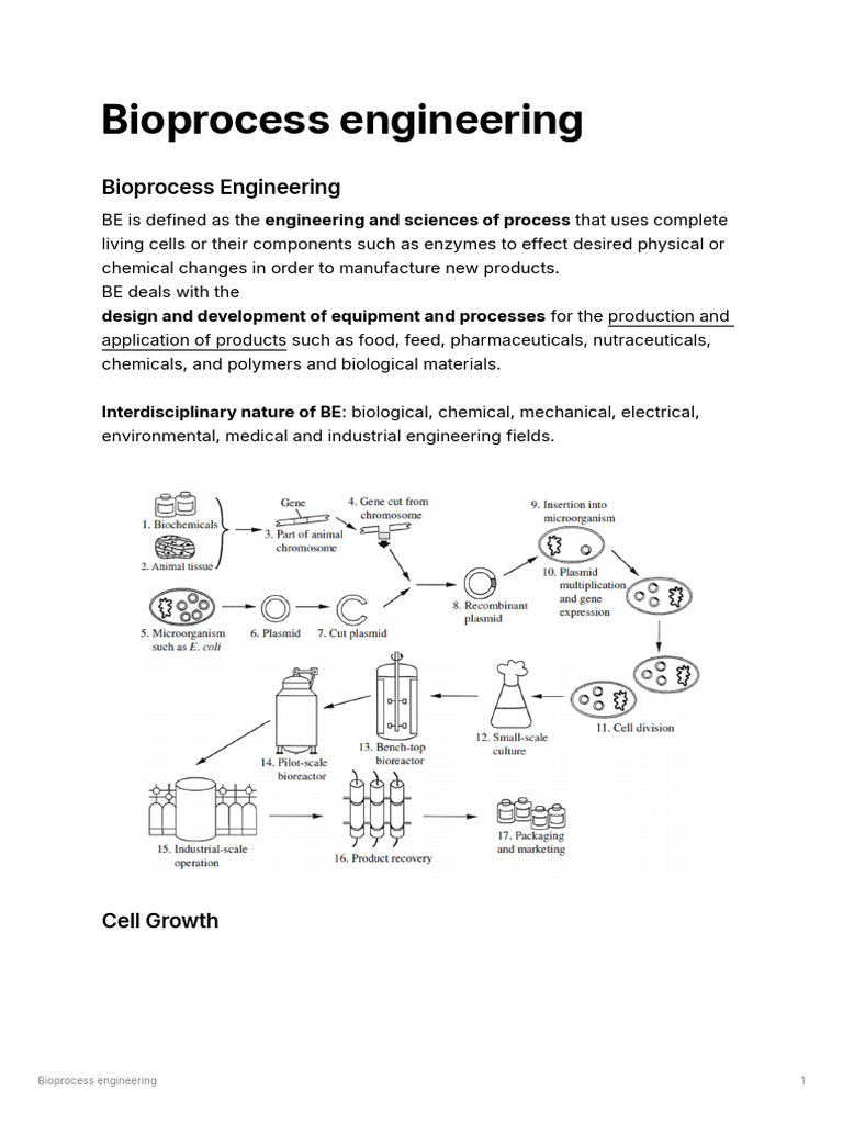 Bioprocess Engineering Fundamentals | PDF | Chemistry | Cell Biology