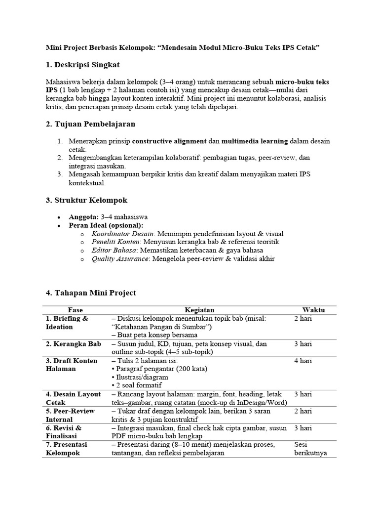 P11 Mini Project Berbasis Kelompok | PDF