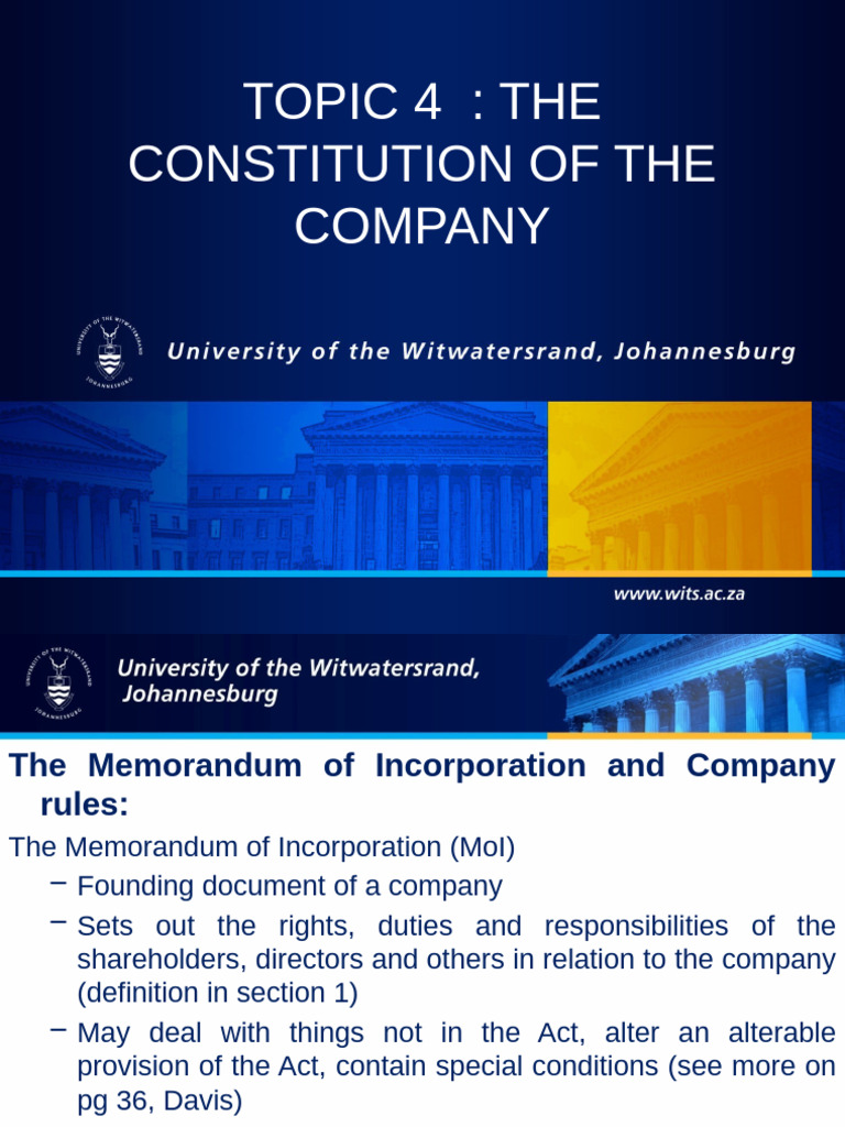 PP Lecture 4 - Constitution | PDF | Board Of Directors | Governance