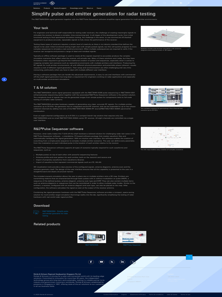 Simplify Pulse and Emitter Generation For Radar Testing - Rohde ...