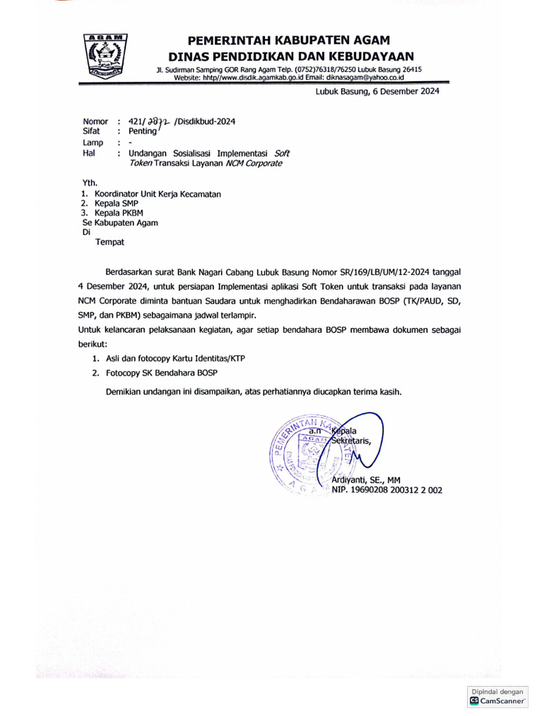 Sosialisasi Soft Token NCM | PDF