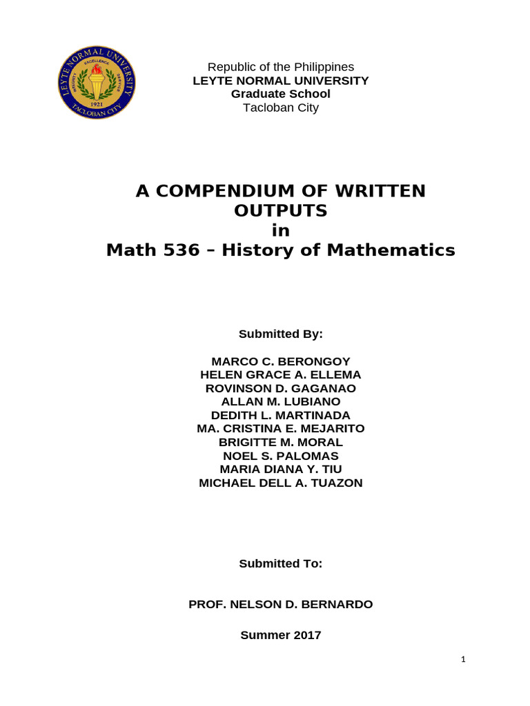 Final Compendium | PDF | Numbers | Mathematics