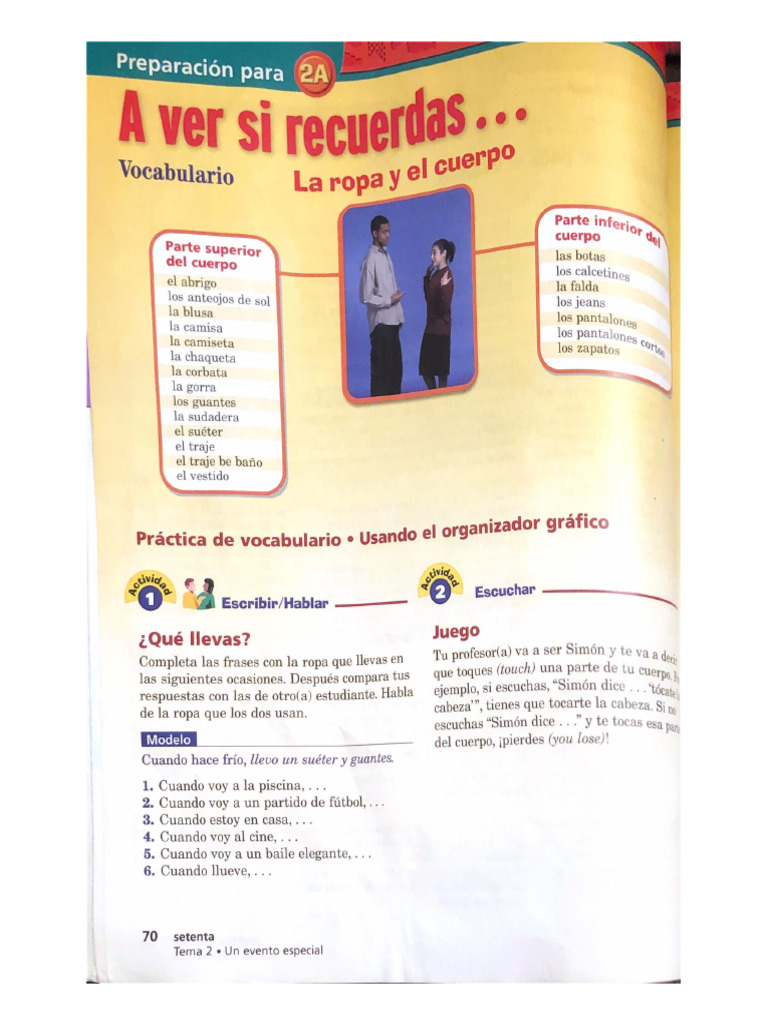 2A - Realidades 2 | PDF
