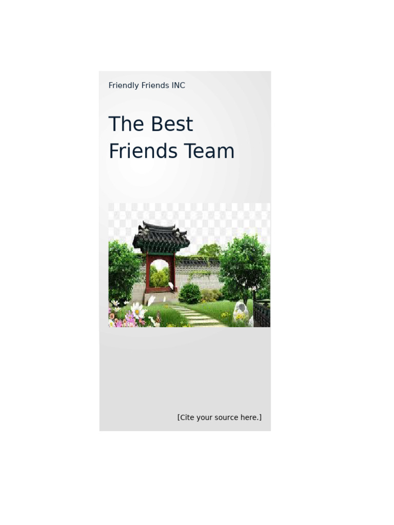 Friendly Friends | PDF