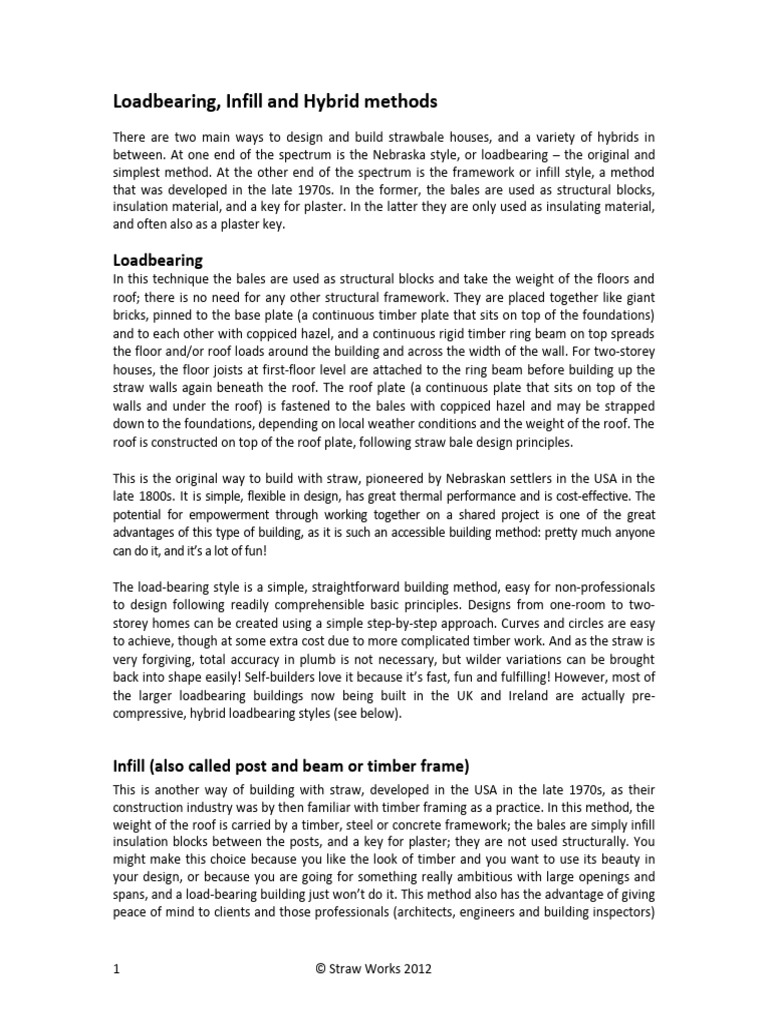 Loadbearing Infill and Hybrid Methods | PDF | Building Engineering ...