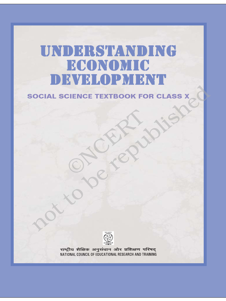 10th NCERT Understanding Economic Development | PDF | Globalization ...