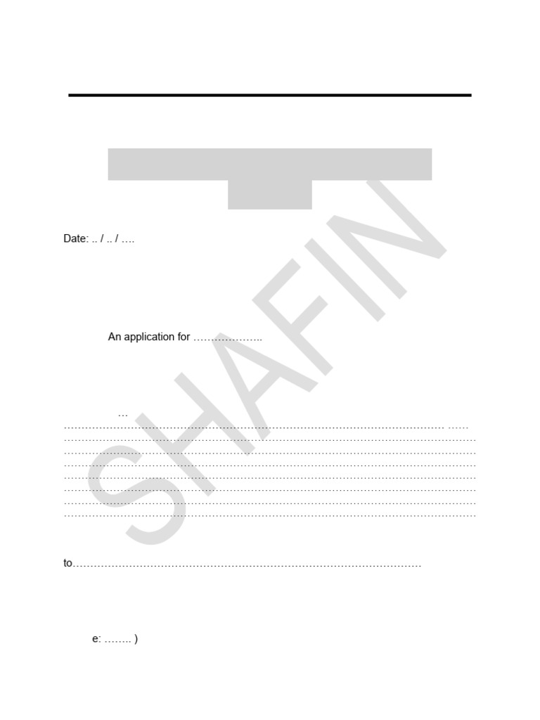 Application and Letter Writing Formats | PDF | Courage