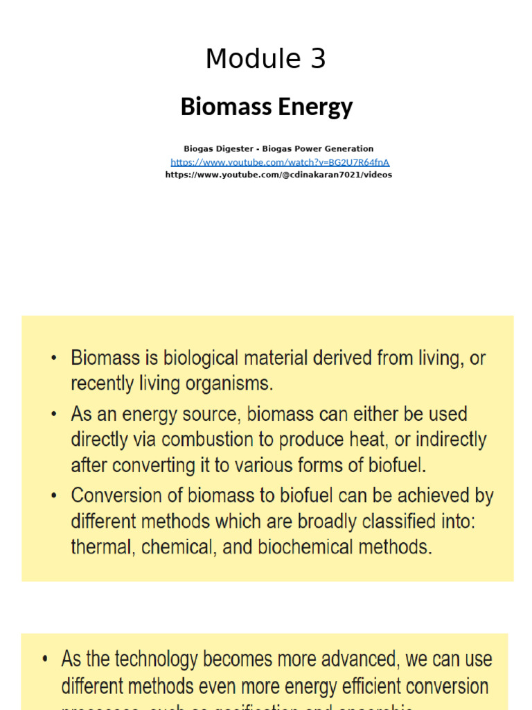 Biomass Energy and Biogas Conversion | PDF | Biofuel | Photosynthesis