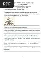 PLE SST 2024-A Revised Past Paper Guides | PDF