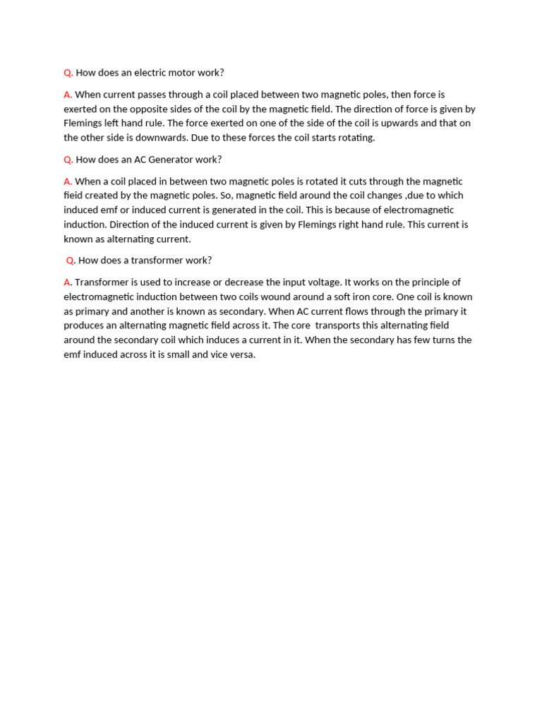 g10 Notes - Electricity | PDF