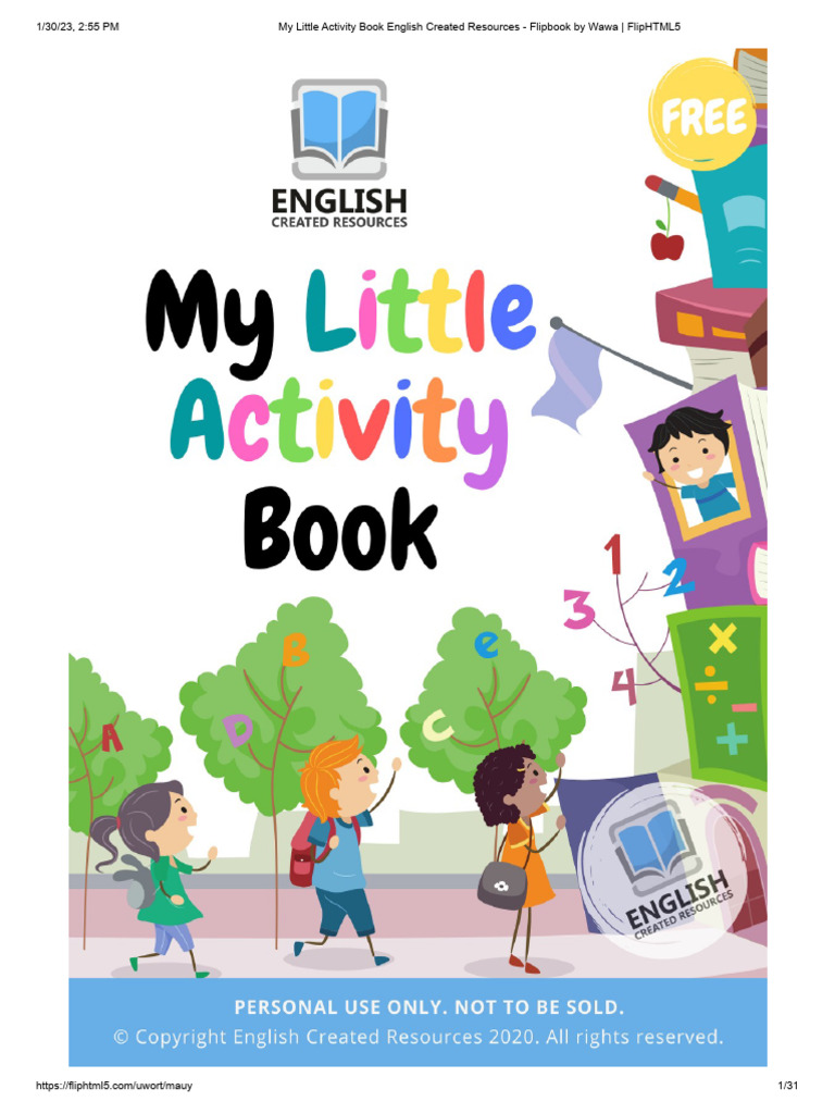 My Little Activity Book English Created Resources - Flipbook by Wawa ...
