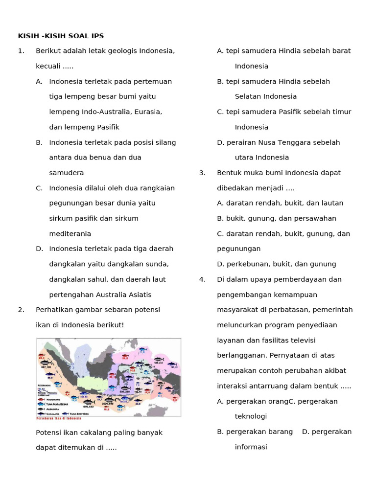 SOAL PAS 9 | PDF