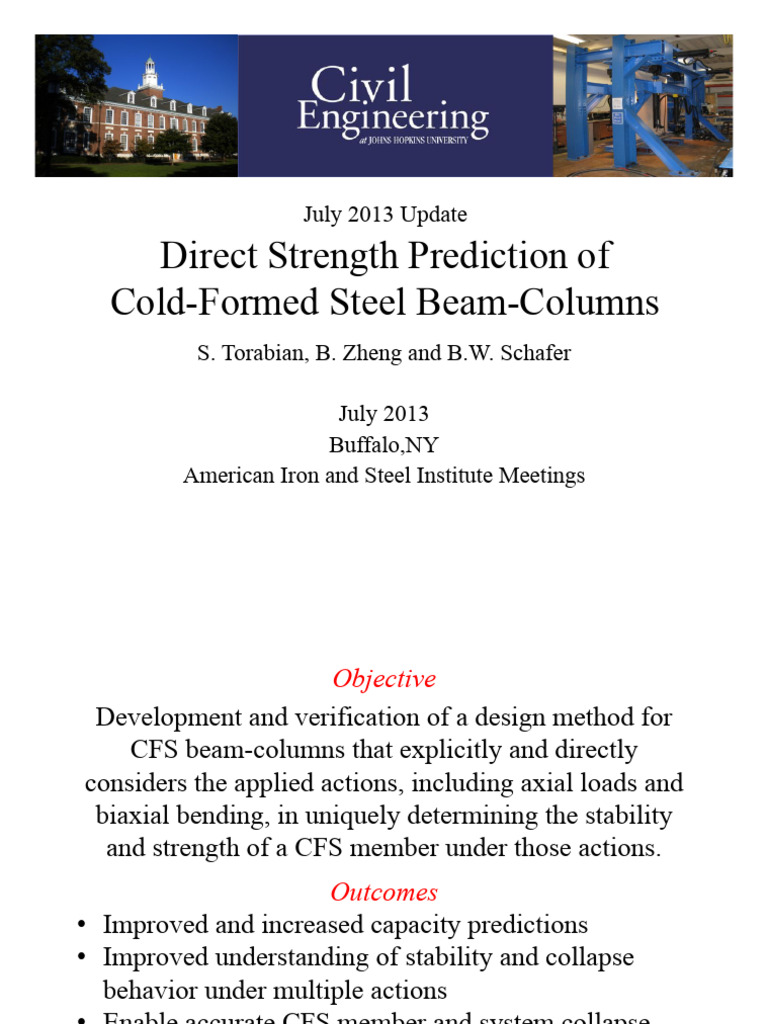 Direct Strength Method for CFS Beam-Columns | PDF | Applied And ...