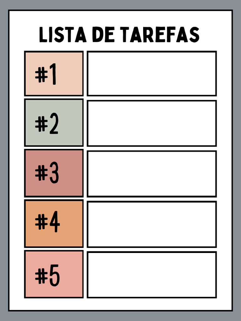 Lista de Tarefas | PDF