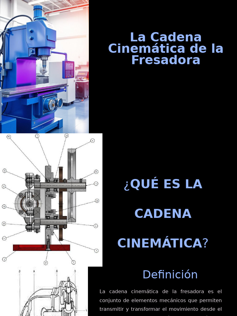 La Cadena Cinematica de La Fresadora | PDF