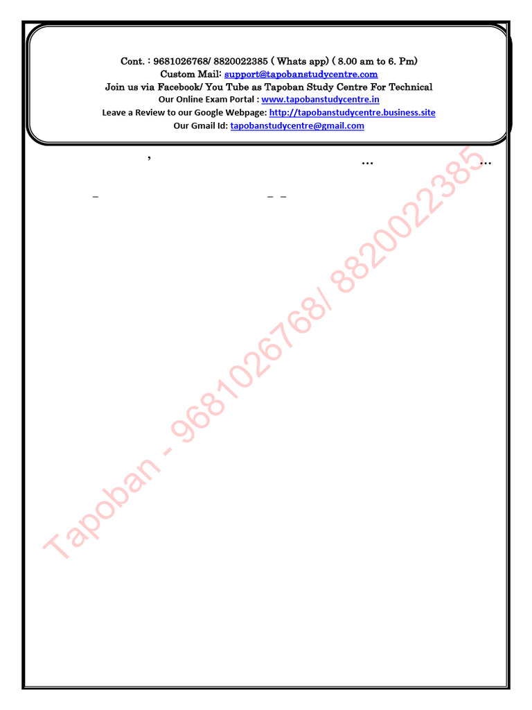 RRB NTPC Some Questions On Memory Based From Tapobanians For PDF | PDF ...