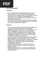 Key Peritoneal Signs of Peritonitis | PDF | Peritoneum | Abdomen