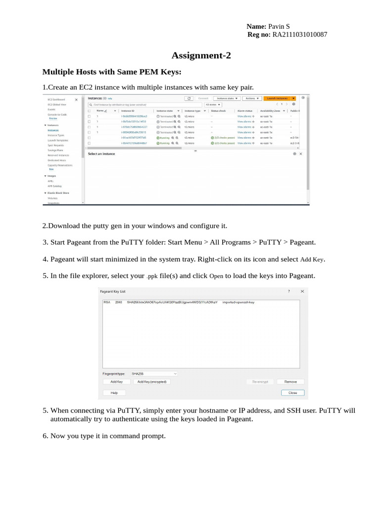 Assignment 2 Cloud and Deveops 087 | PDF | Secure Shell | Computer Networking