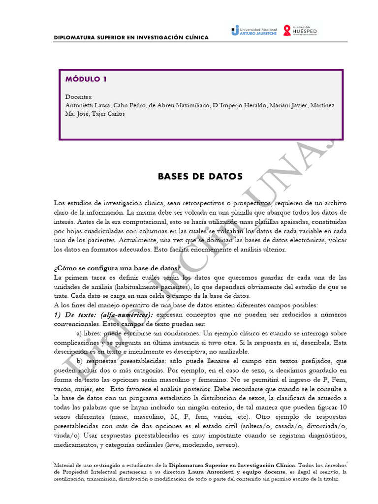 LOM1.e. Bases Datos | PDF | Bases de datos | Microsoft Excel