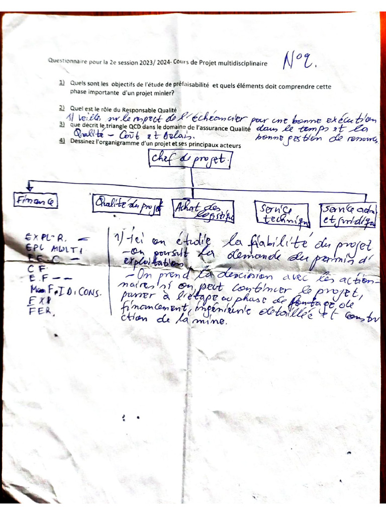 Examen de La Deuxième Session | PDF