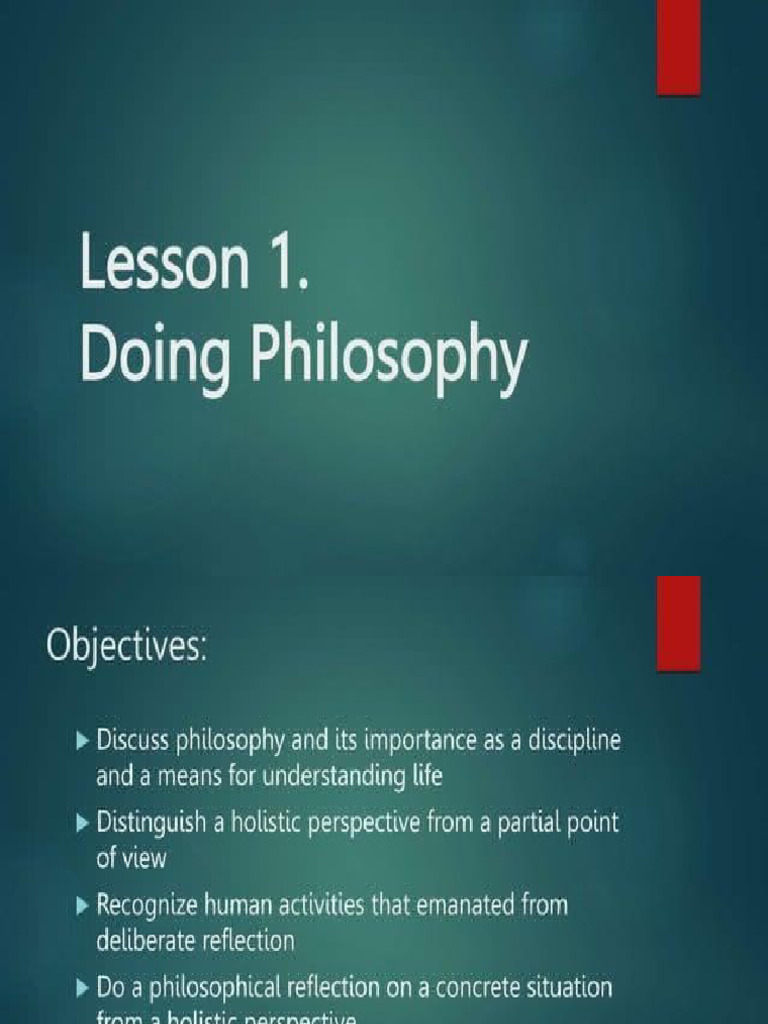 Introduction To Philosophy PPT 1st Week | PDF