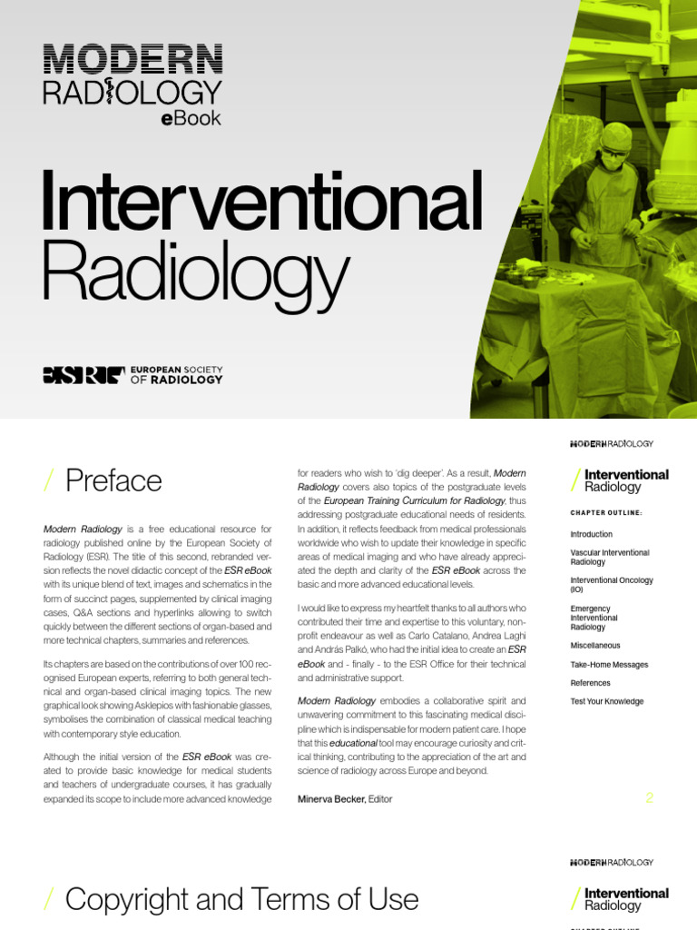 ESR Modern-Radiology Ebook Chapter 27v2 | PDF | Interventional Radiology | Radiology