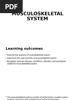 Musculoskeletal System Terminology Guide | PDF | Arthritis | Gout