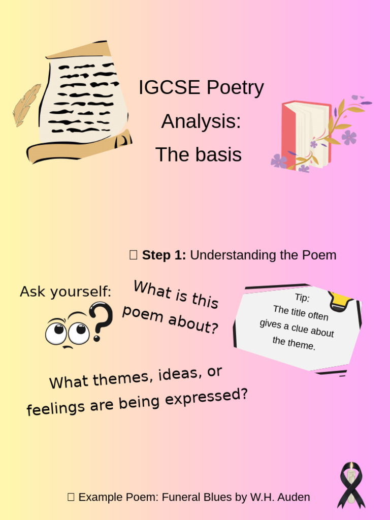 IGCSE Poetry Analysis The Basis | PDF | Poetry | Poetics