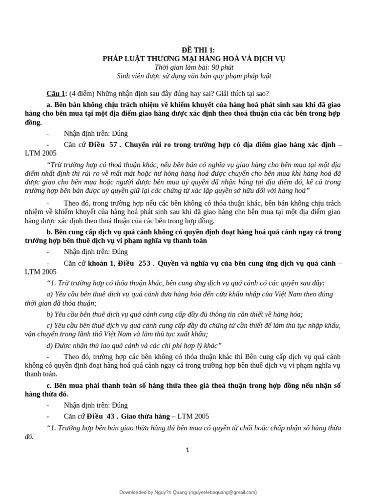 Đề thi LTM 2-trang | PDF