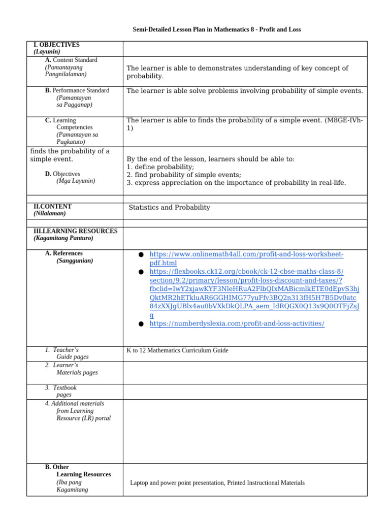 SDLP Demo Simontina Angelica 3 Math | PDF | Prices | Learning