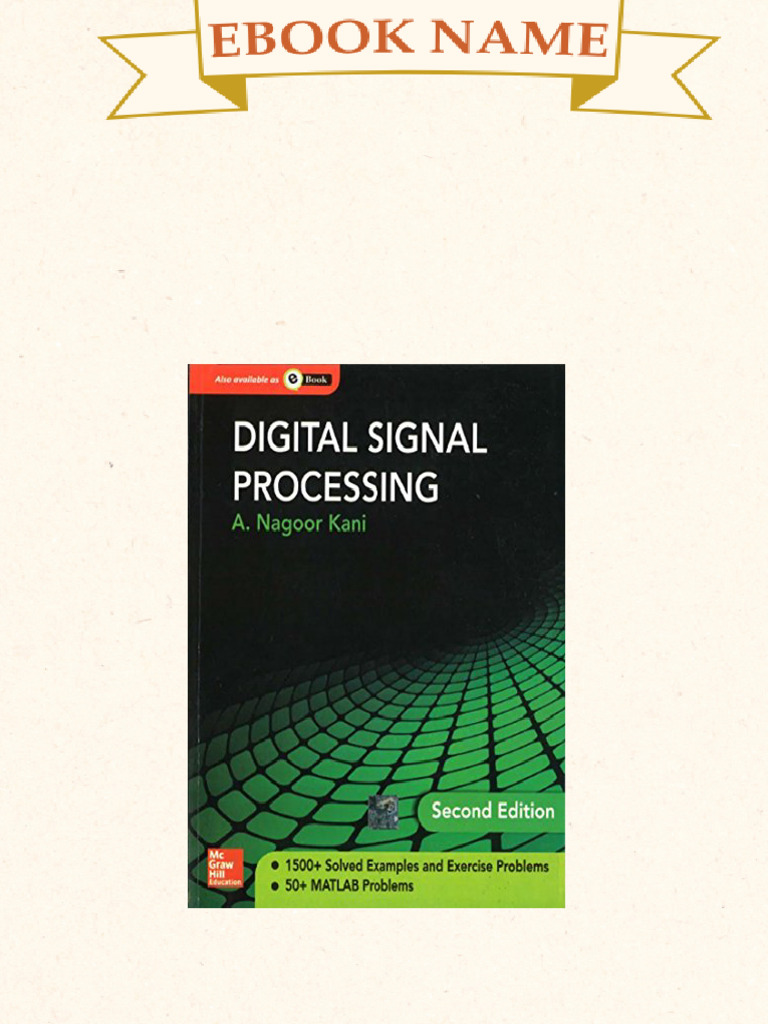 Digital Signal Processing 2nd Edition Nagoor Kani PDF Download | PDF | Discrete Fourier ...