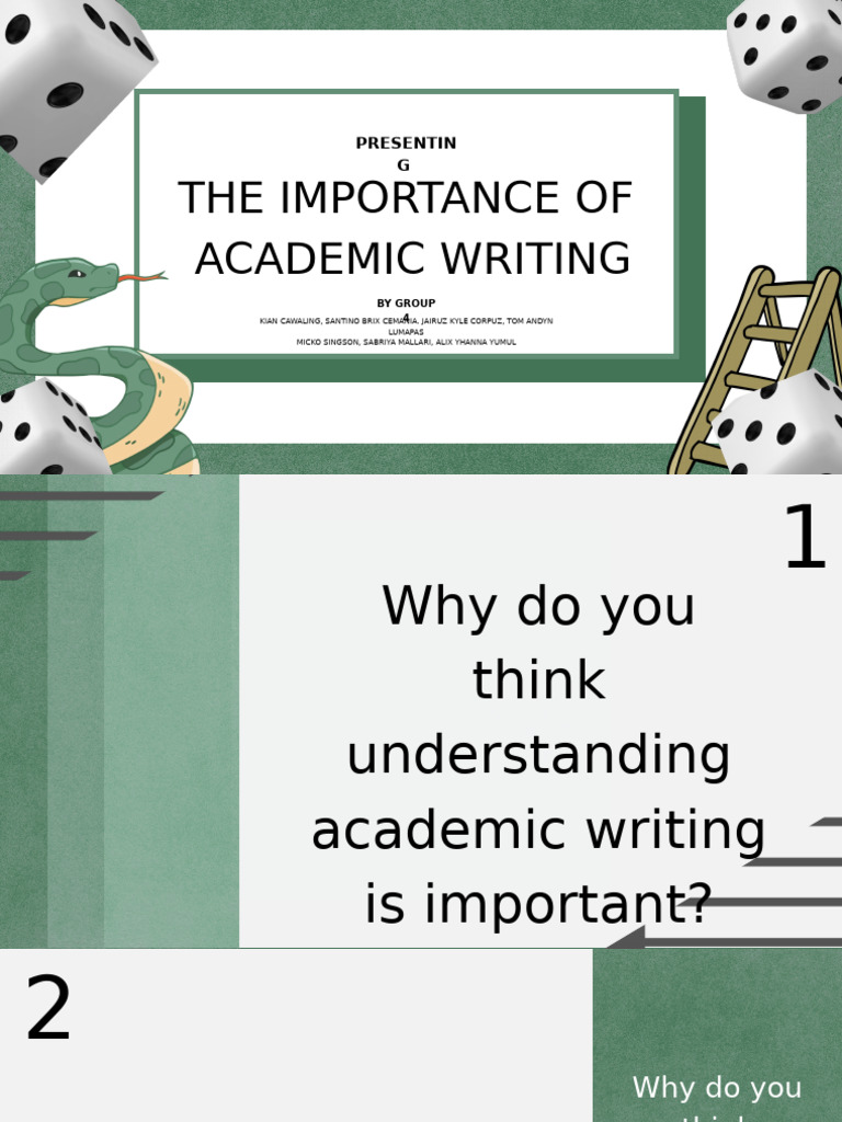 Importance of Academic Writing Skills | PDF | Cognition | Learning