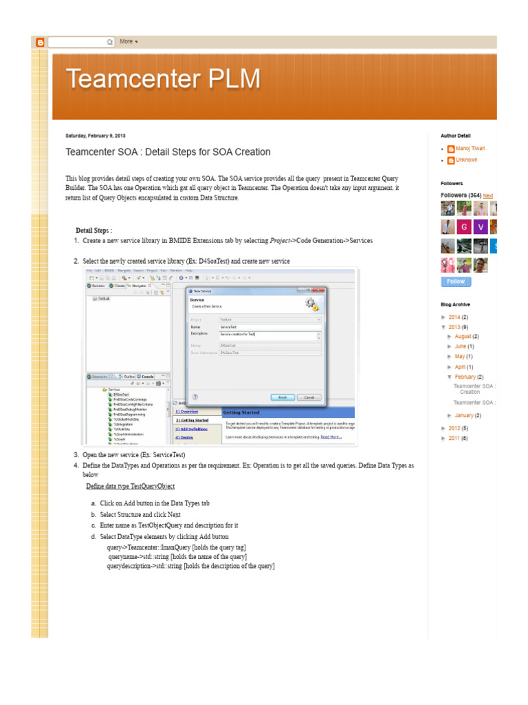 Teamcenter SOA Creation Steps Guide | PDF | Systems Architecture ...