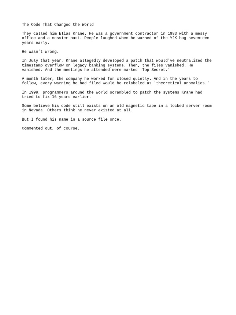 The Code That Changed The World | PDF