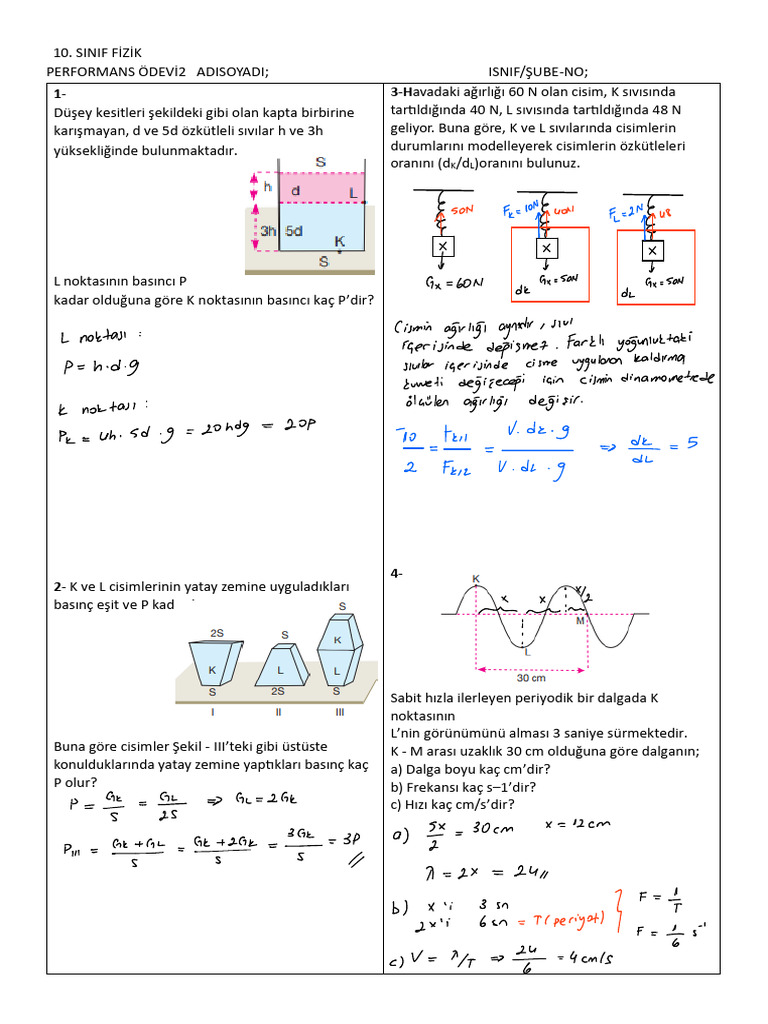 Performans Ödevi̇ 2 | PDF