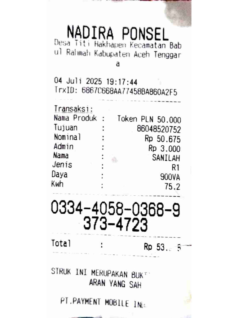 Rekening Listrik | PDF