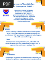 DSWD Vision Mission Values | PDF | Policy | Business