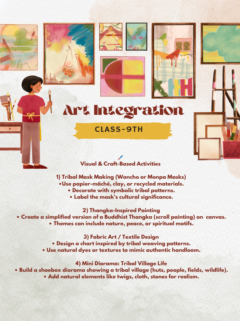 Class-9 Art Integration PDF | PDF