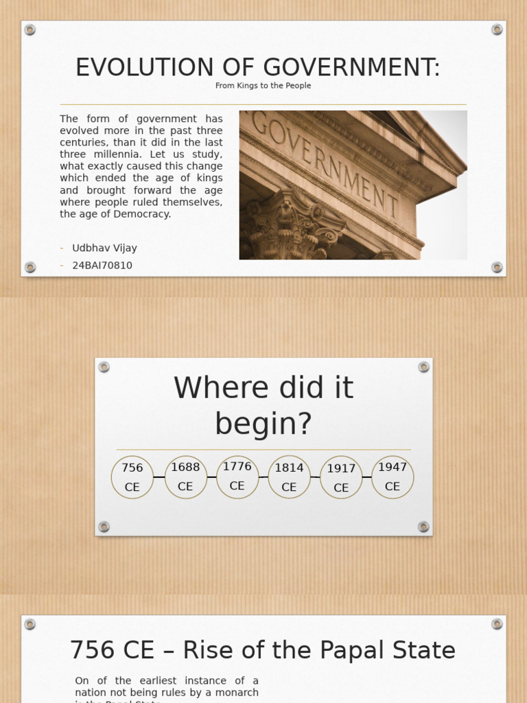24BAI70810 Udbhav - Vijay Evolution of Government | PDF | Monarch ...