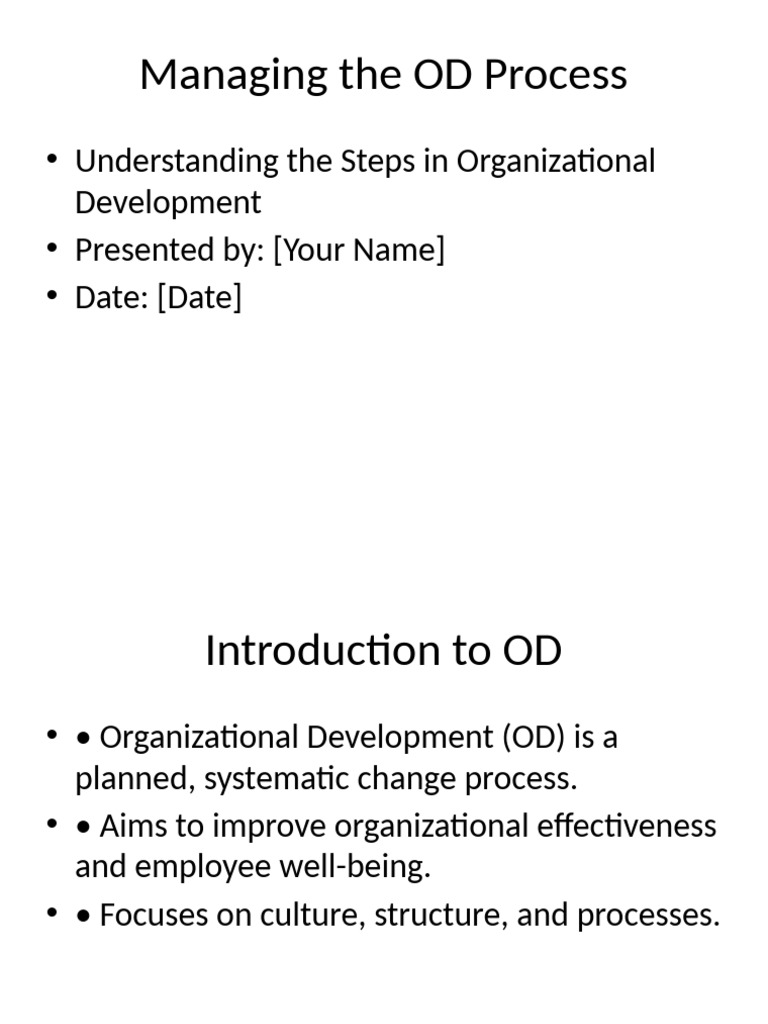 Managing OD Process | PDF