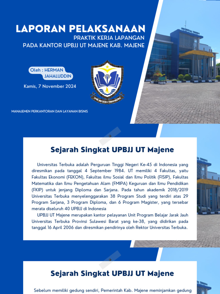 Biru Dan Putih Minimalis Laporan Penelitian Presentation | PDF