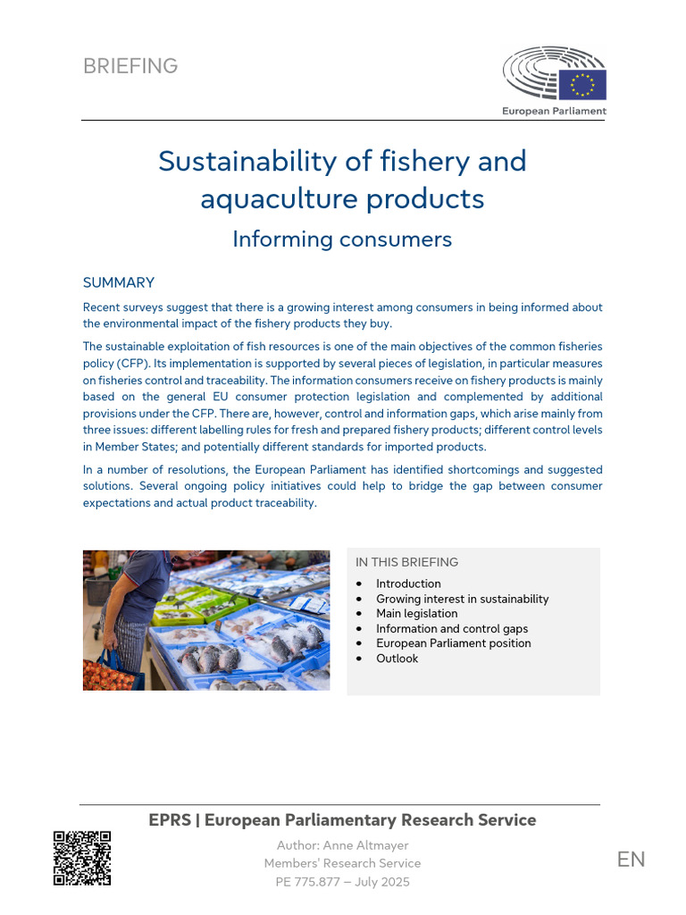 Sustainability of Fishery | PDF | Overfishing | Aquaculture